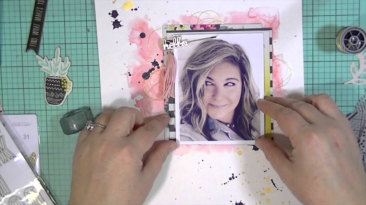 Just Me: How to Scrapbook a Selfie - YouTube