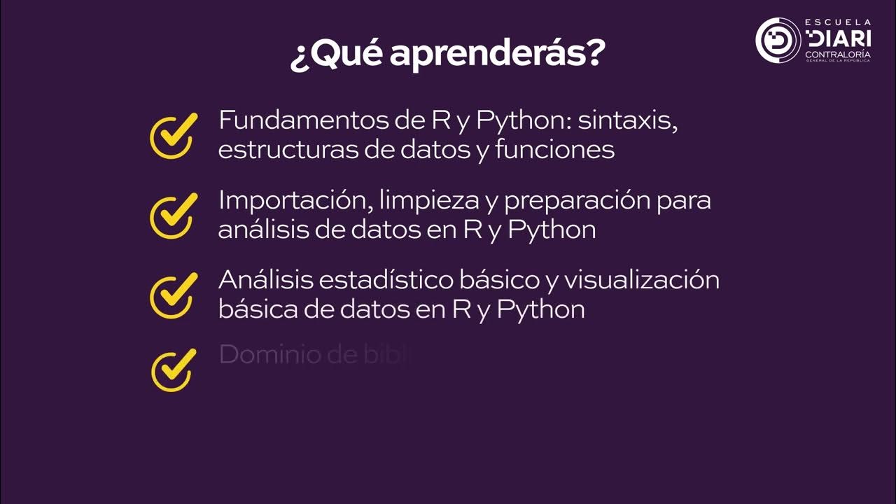 Video de Bienvenida Curso Introducción al análisis de datos con R y Python - YouTube