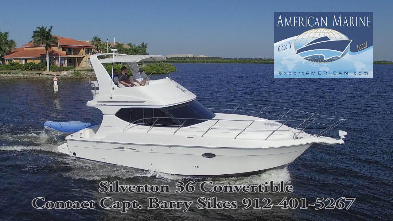 SOLD - 2007 36' Silverton 36 Convertible HD By American Marine - YouTube