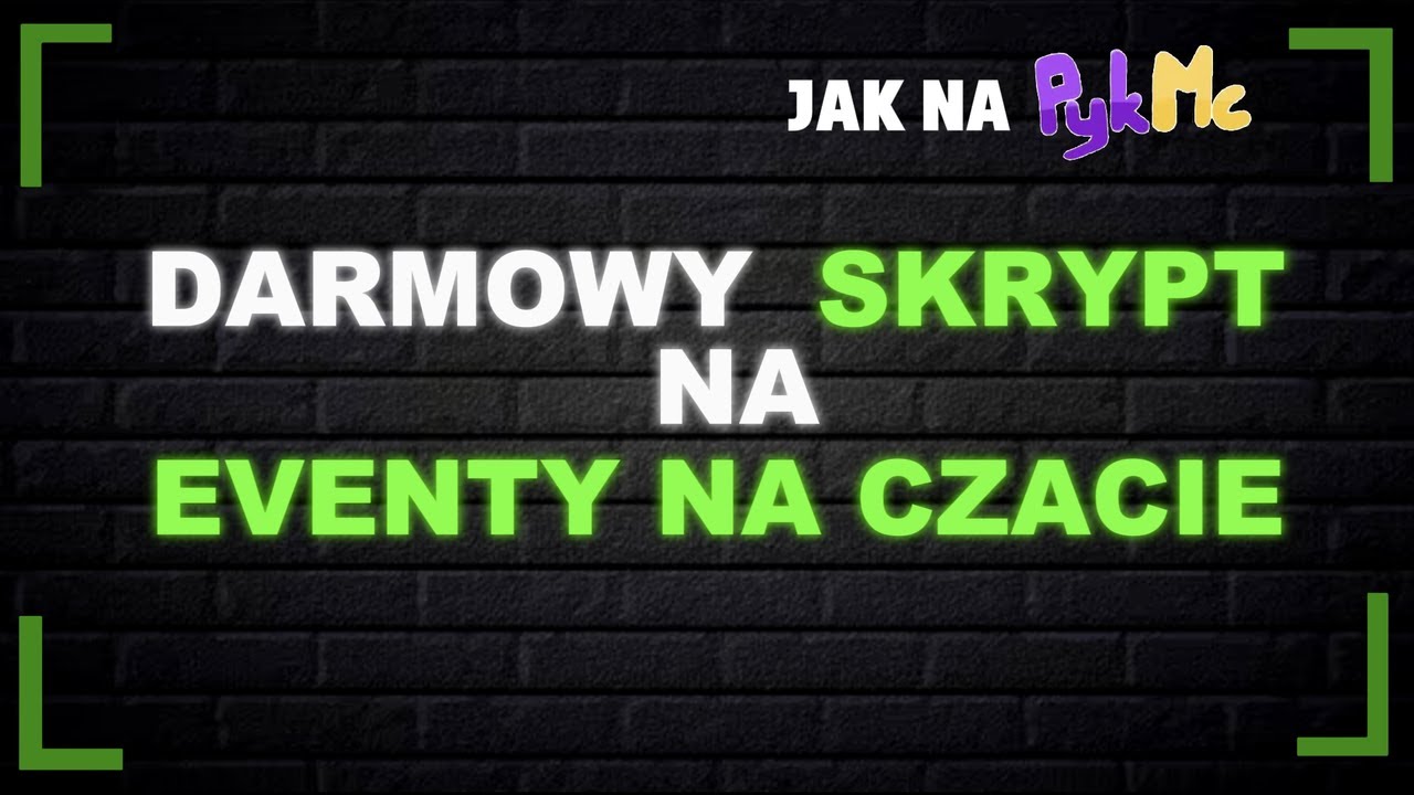 (FREE) SKRYPT NA EVENTY NA CZACIE JAK NA PYKMC - YouTube