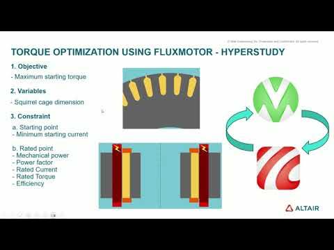 Torque Optimization for Introduction Motor | FluxMotor & HyperStudy - YouTube