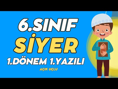 6. Sınıf Peygamberimizin Hayatı (SİYER) 1. Dönem 1. Yazılı ❗(%99 Çıkabilir 😊😊😊 )