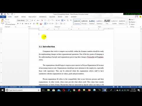 How to create table of contents in Microsoft word and how to divide ...