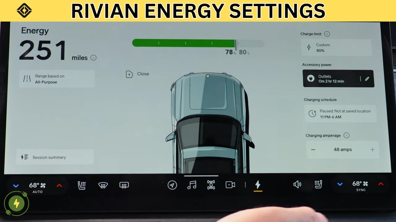 Rivian Energy Setting | Charge Limit & Charge Schedule Tutorial - YouTube