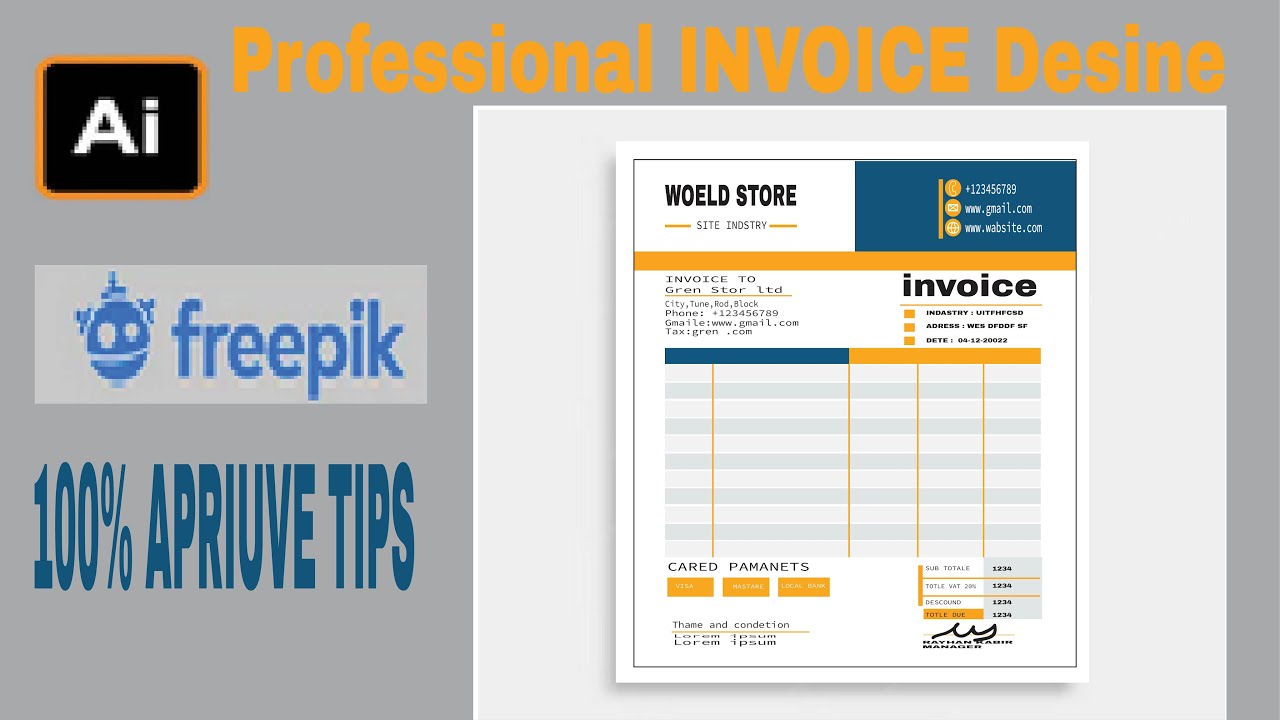 invoice design II 2 way matching II artificial intelligence II future ...