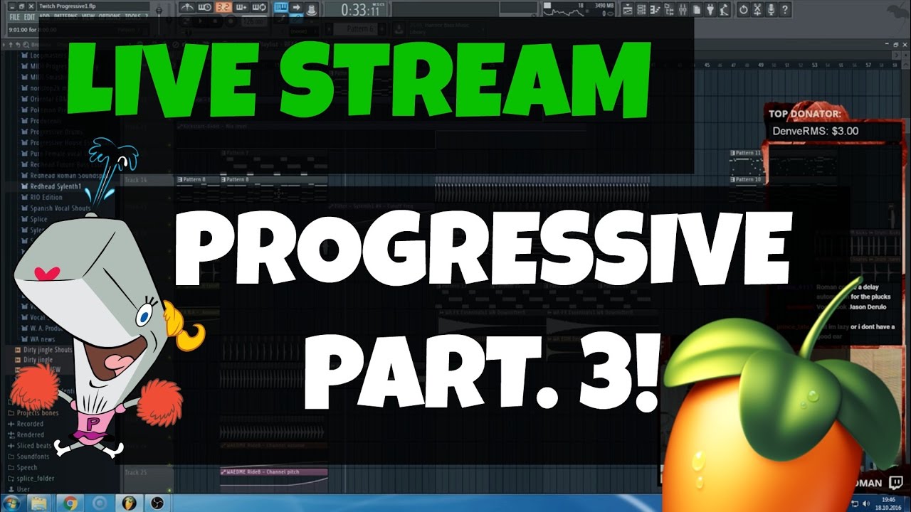 FL Studio Live Stream 19: Making Progressive Vocal Tune Part 3 by ...