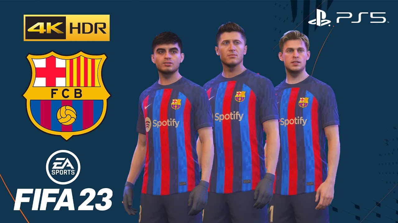 FIFA 23 on PS5 - FC BARCELONA - PLAYER FACES AND RATINGS - 4K60FPS ...