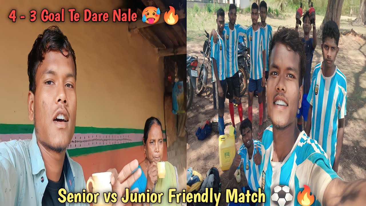 Senior vs Junior Friendly Match ⚽|| Tehenj Do Harao Ked Kowale 4 - 3 ...