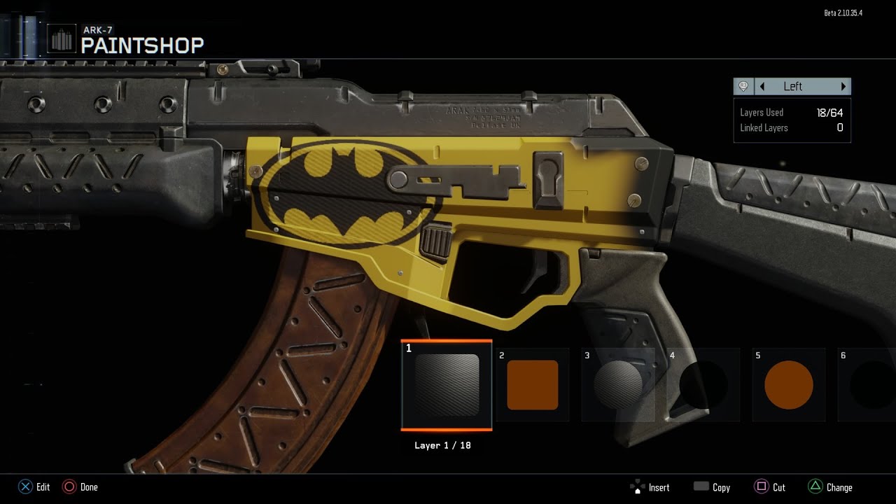 FIRST LOOK @ Black Ops 3 Paint Shop Batman Logo Tutorial - YouTube