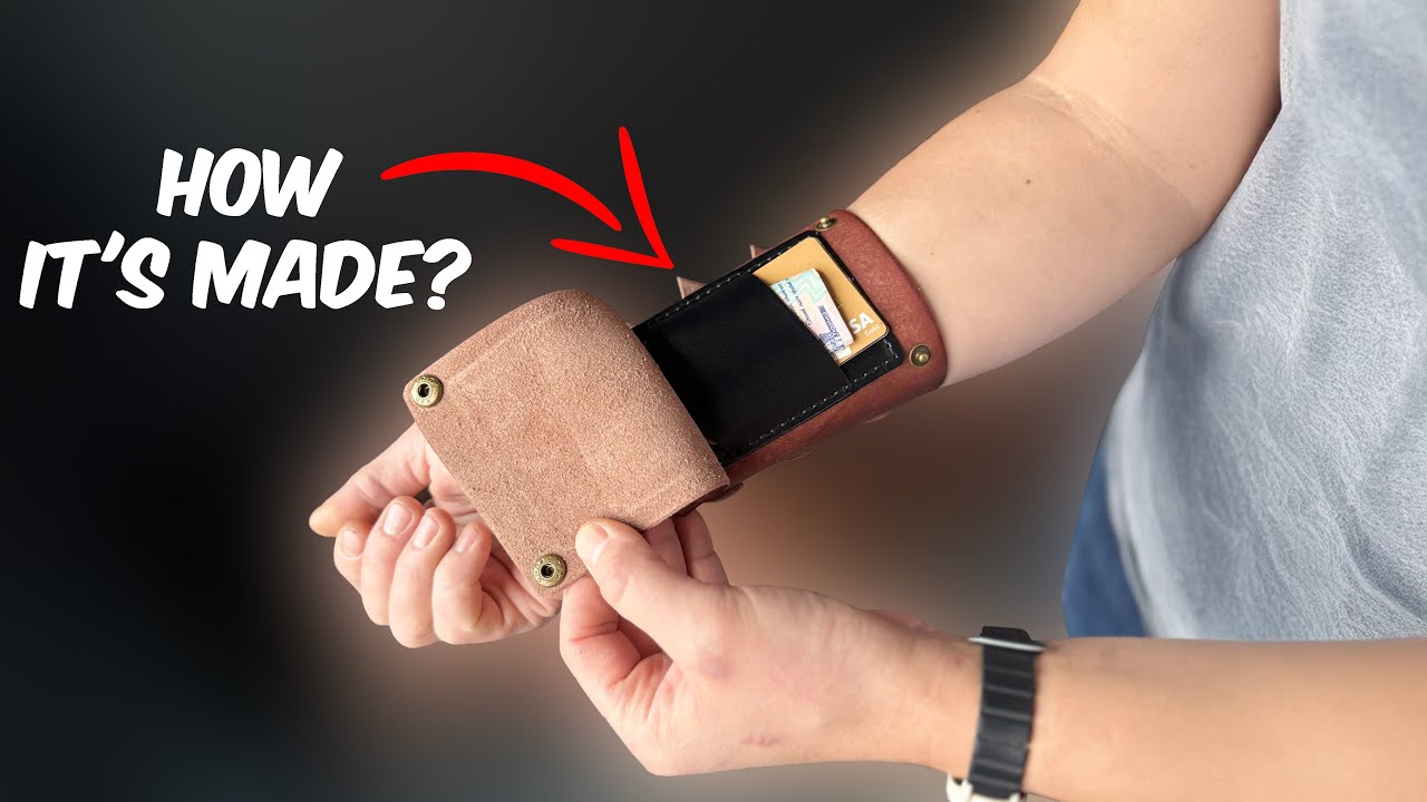 Secret Wallet Bracelet – Crafting a Unique Leather Piece - YouTube