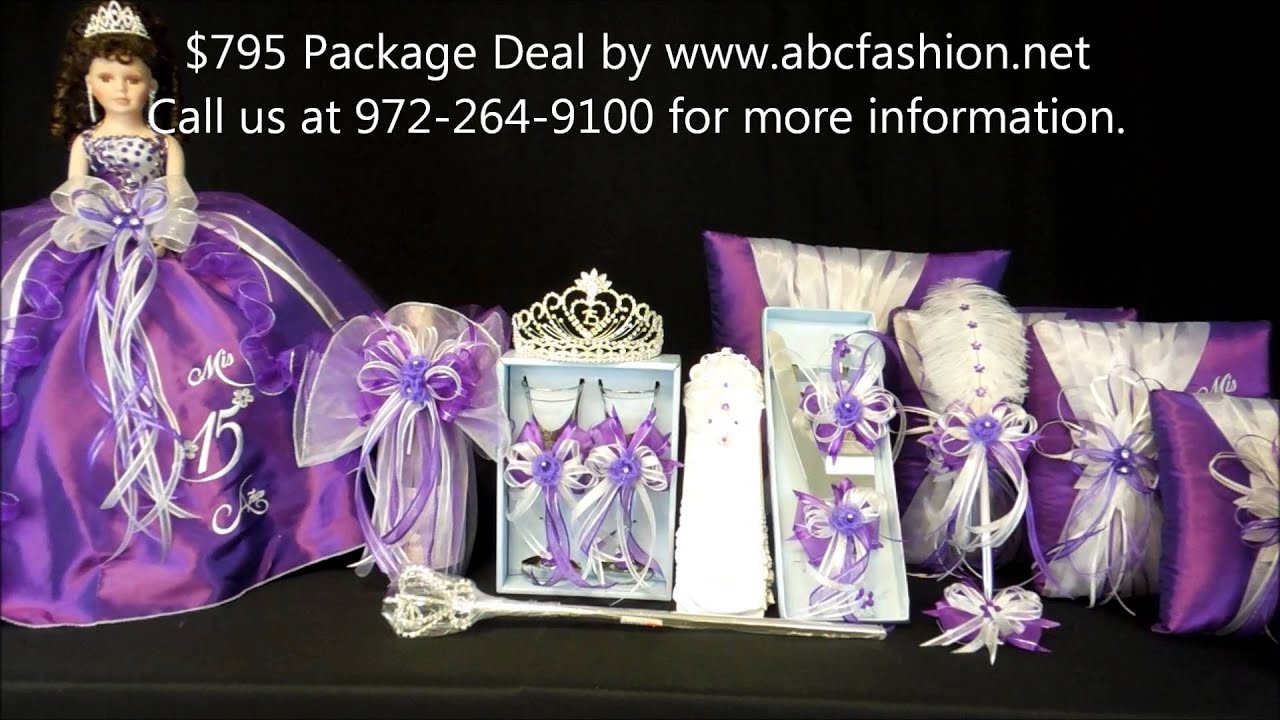 Quinceanera Centerpiece: Spiral in Purple, White & Silver for $895 ...