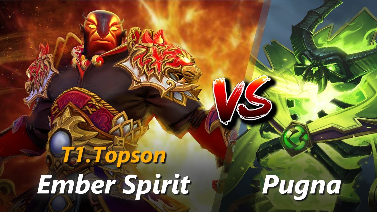 Topson mid Ember Spirit vs Pugna | First 10 minutes - YouTube