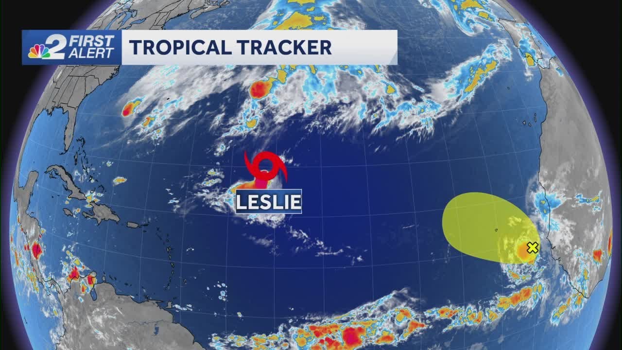Tropical Storm Leslie to curve away from U.S., area to monitor in ...