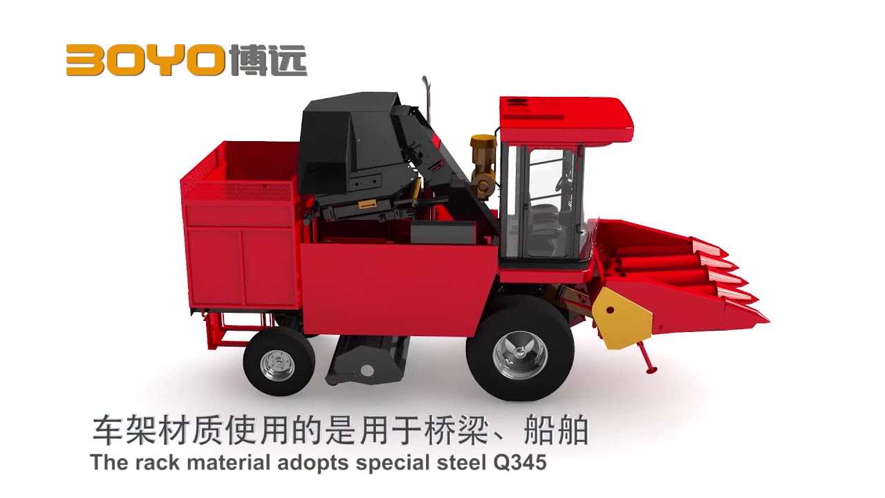 Cob corn picker harvester 4YZ-4L/4YZ-4F - YouTube