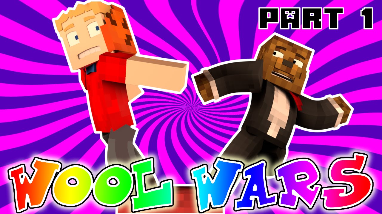 Minecraft - WOOL WARS - w/JeromeASF part 1/2 - YouTube
