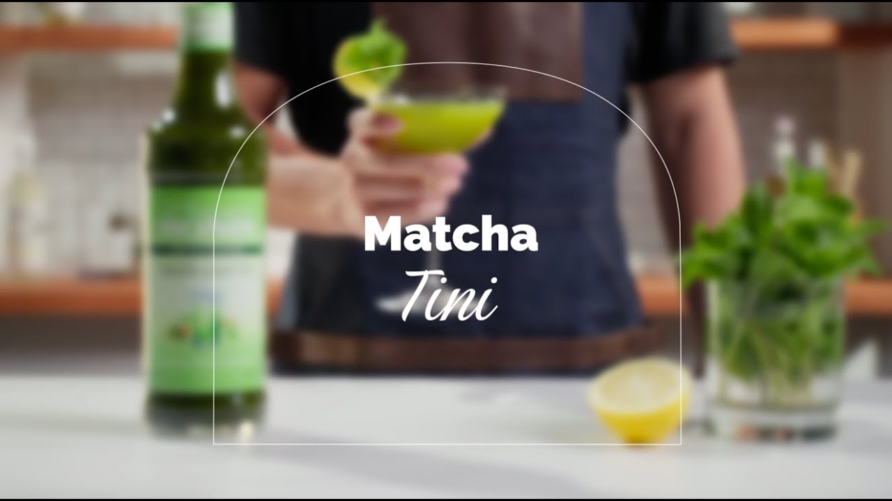 Receta de Matcha Tini - Sabor del Mes - Monin Latinoamérica - YouTube