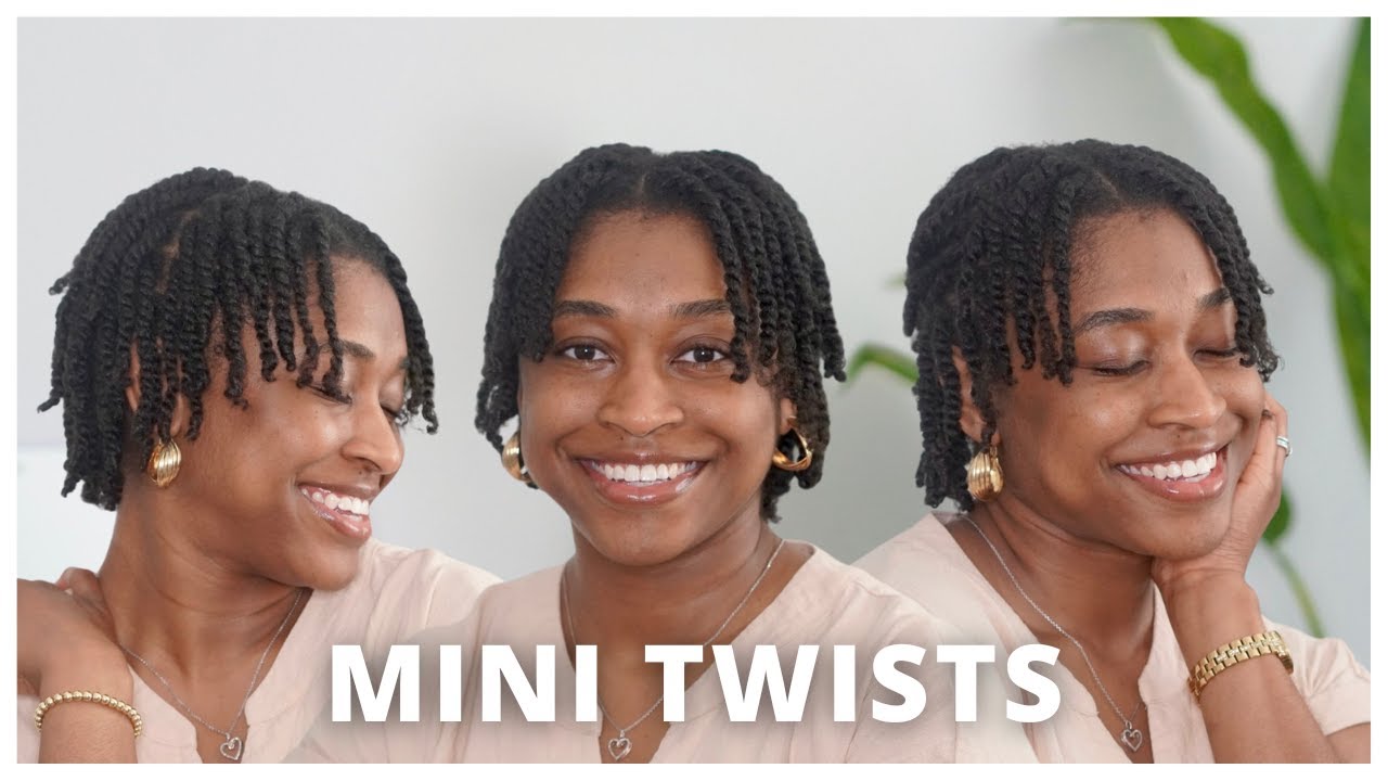 Mini Twists Routine for Short Natural Hair + Long Lasting Moisture ...