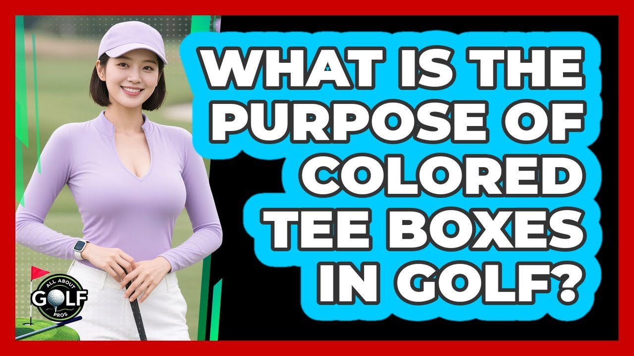 What Is The Purpose Of Colored Tee Boxes In Golf? - YouTube