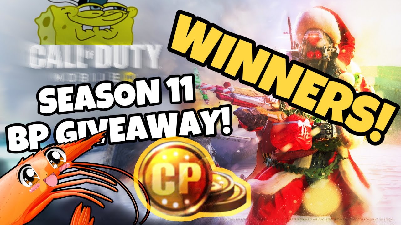 #CODM SEASON 11 GIVEAWAY BP WINNERS! - YouTube