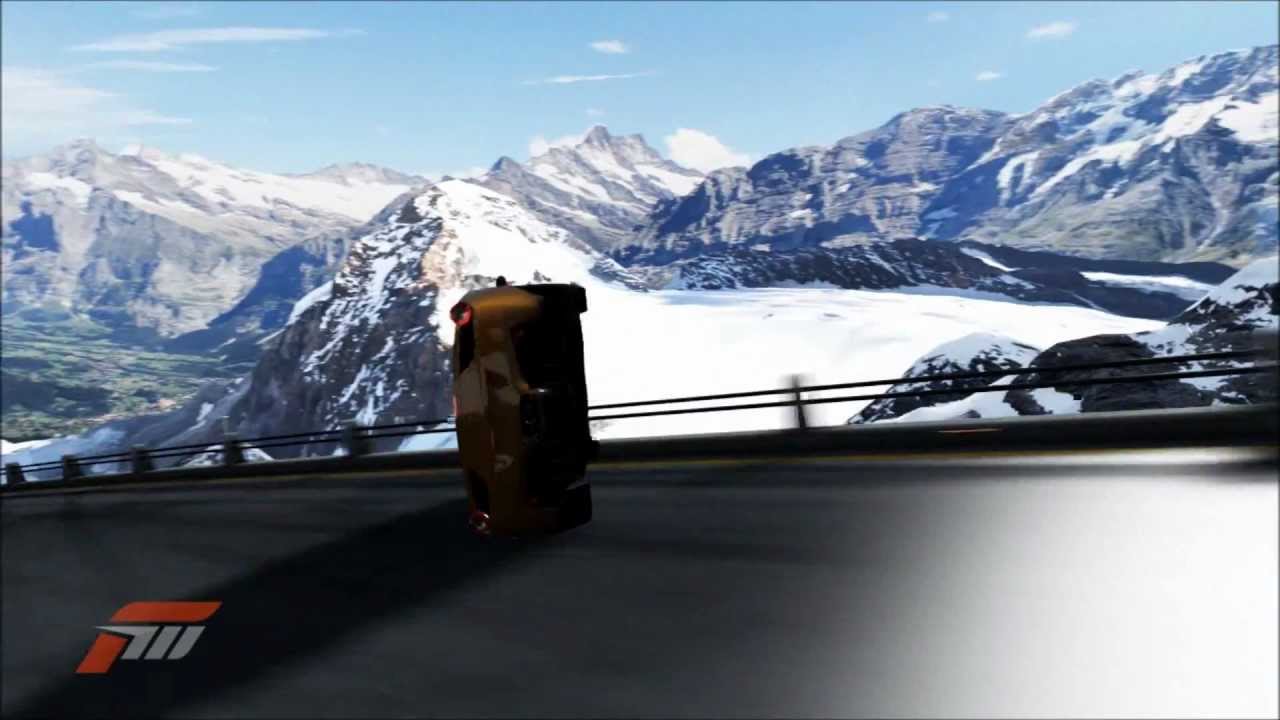 Forza 4 Crash Flip Ferrari 458 Destroyed - YouTube