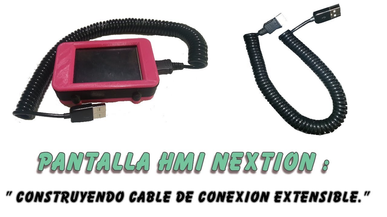 Pantalla HMI Nextion : Construyendo cable extensible. - YouTube