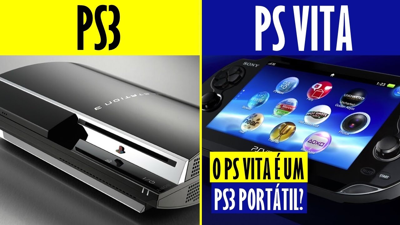 AS DIFERENÇAS DO PLAYSTATION 3 e PS VITA (O PS Vita é um PS3 portátil ...