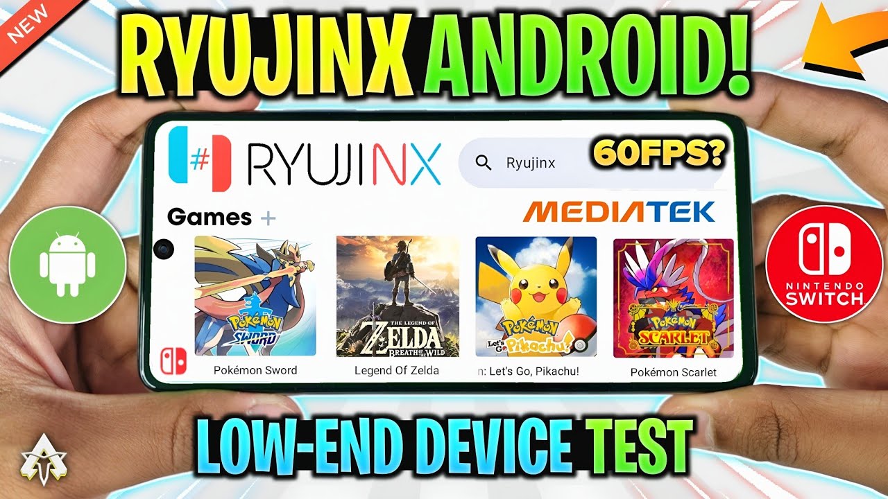 🔥 TESTING RYUJINX EMULATOR ON *LOW-END* ANDROID DEVICE! MALI GPU ...