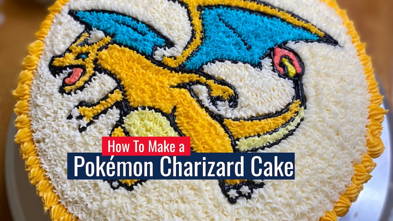 How To Make a Pokemon Charizard Cake - YouTube