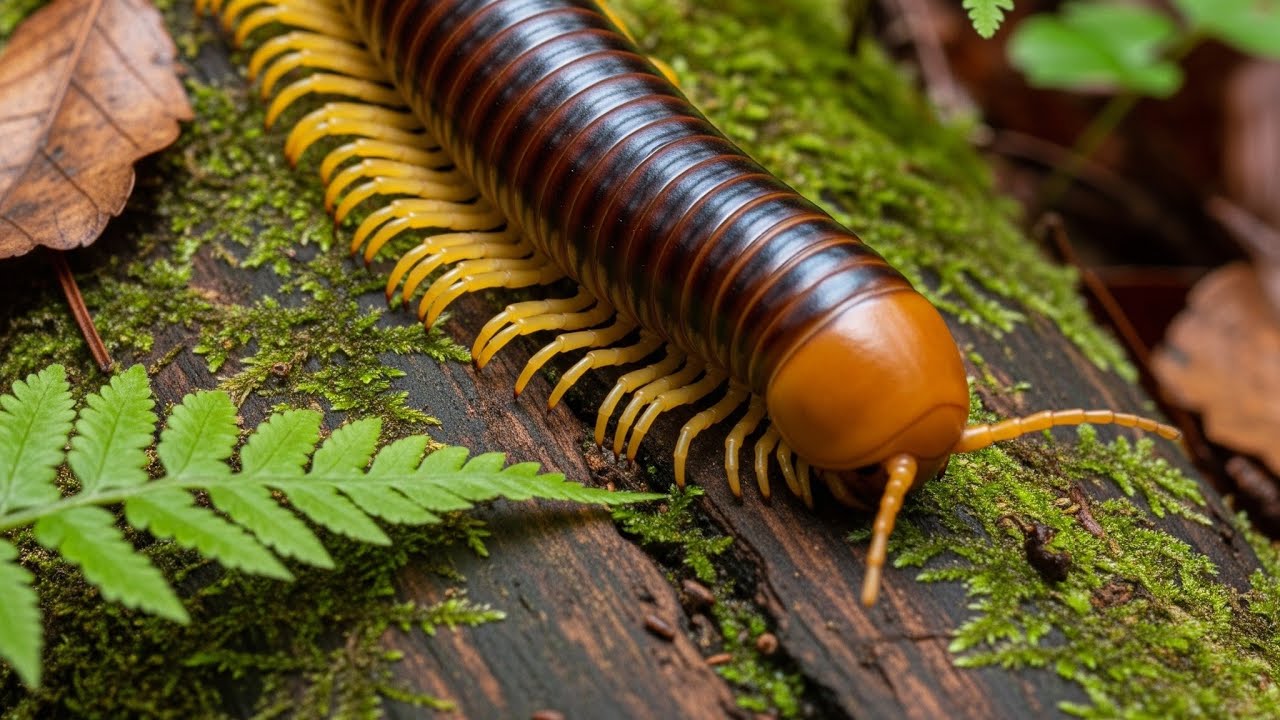 The Amazing Millipedes wonder of millipedes crawling on trees and ...