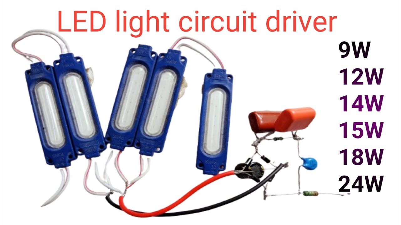 Led light circuit driver | 9W 12W 15W 18W 24W | All volt - YouTube