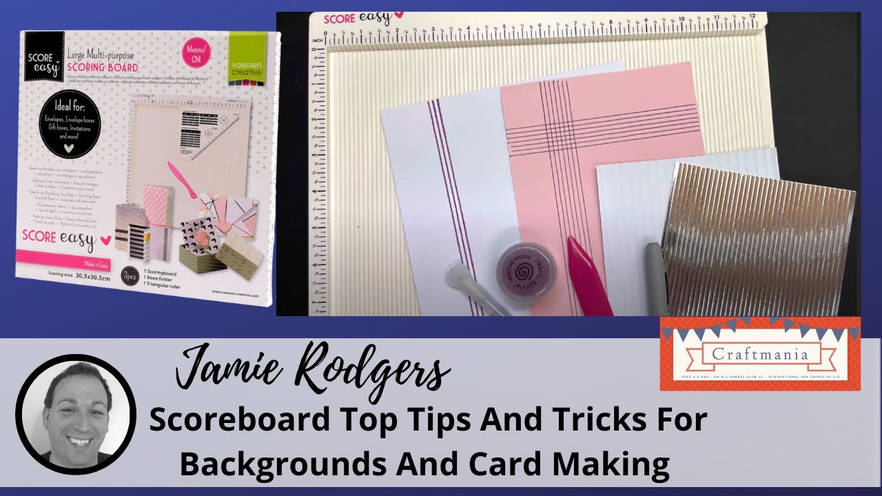 Jamie Rodgers - Scoreboard Top Tips And Tricks For Backgrounds And Card Making - YouTube