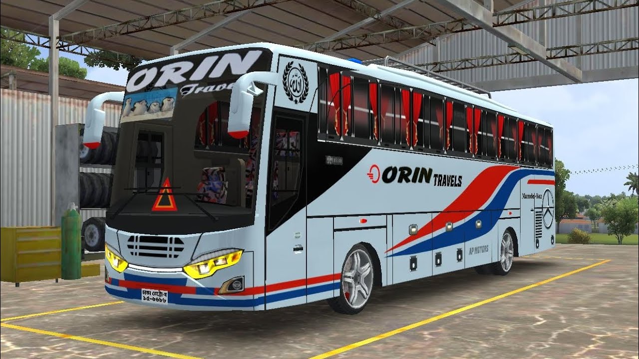 New Orin Travel's Mercedes Benz bus skin for Bus Simulator Indonesia ...