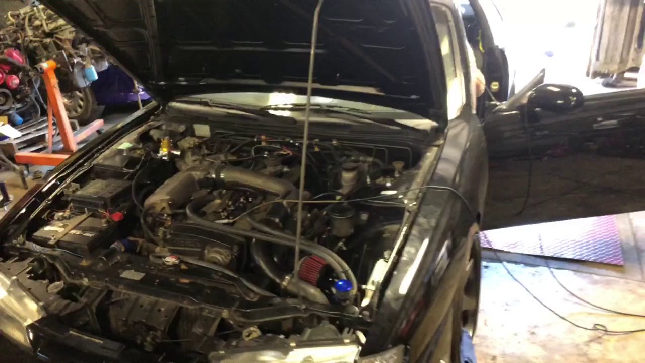 S14 1995 240SX w/ RB20 & RB25 turbo dyno - YouTube