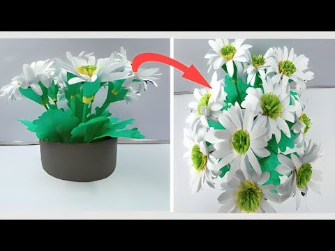 DIY Miniature Paper Tree | TCraft,How to Make Artificial Tree For Home ...