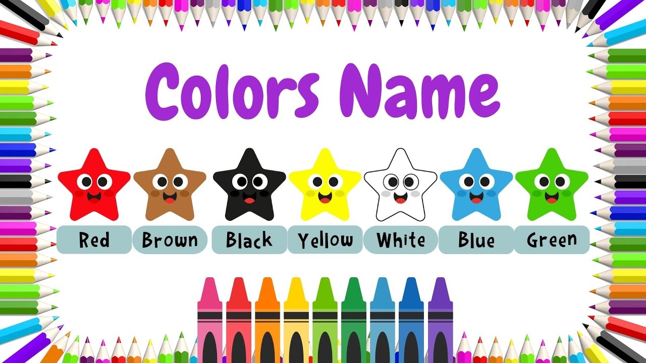 Learn Basic Color Name and Fun - Colors Name for Kids - Color with Name ...