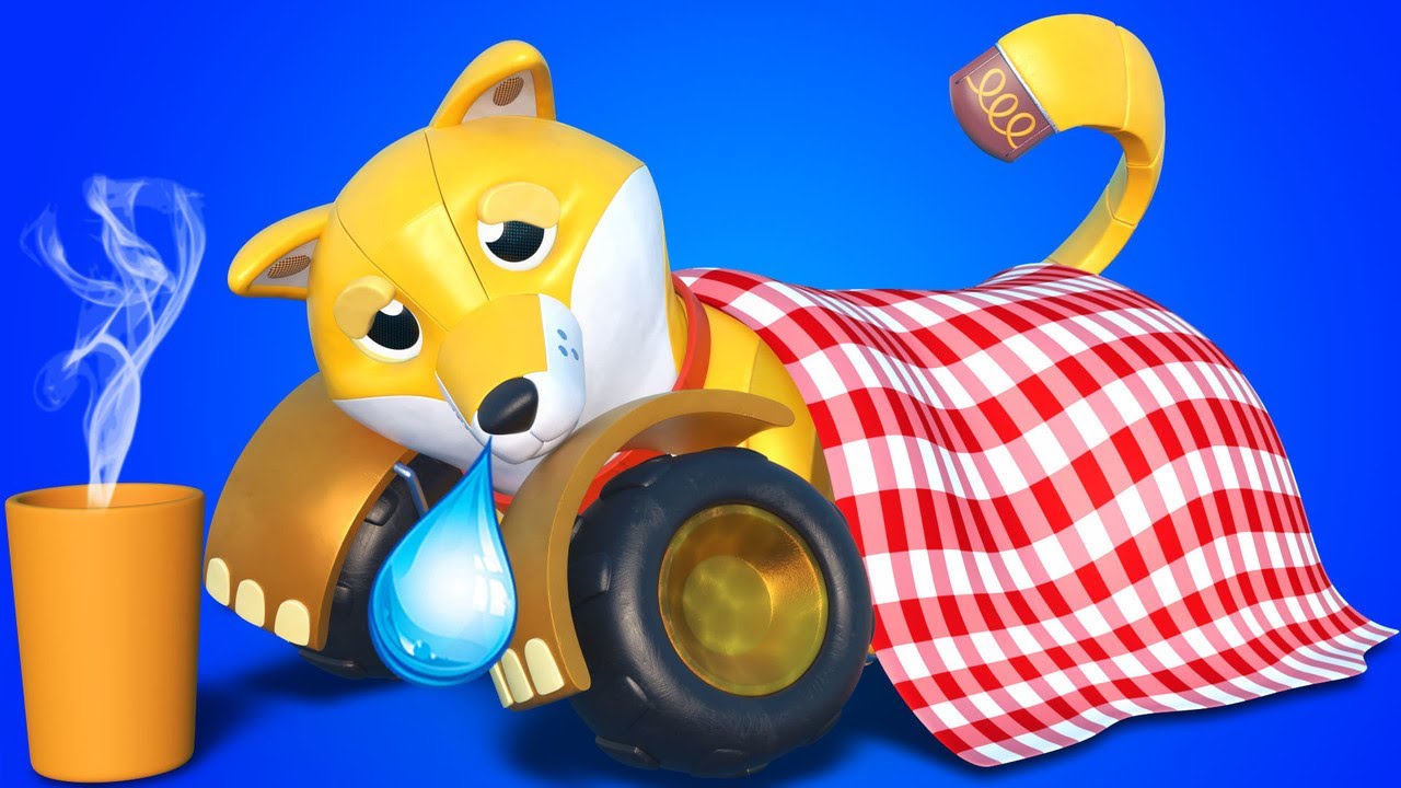 Animacars - Torch SZCZENIAK-AUTKO zachorował! - kreskówki dla dzieci z ...