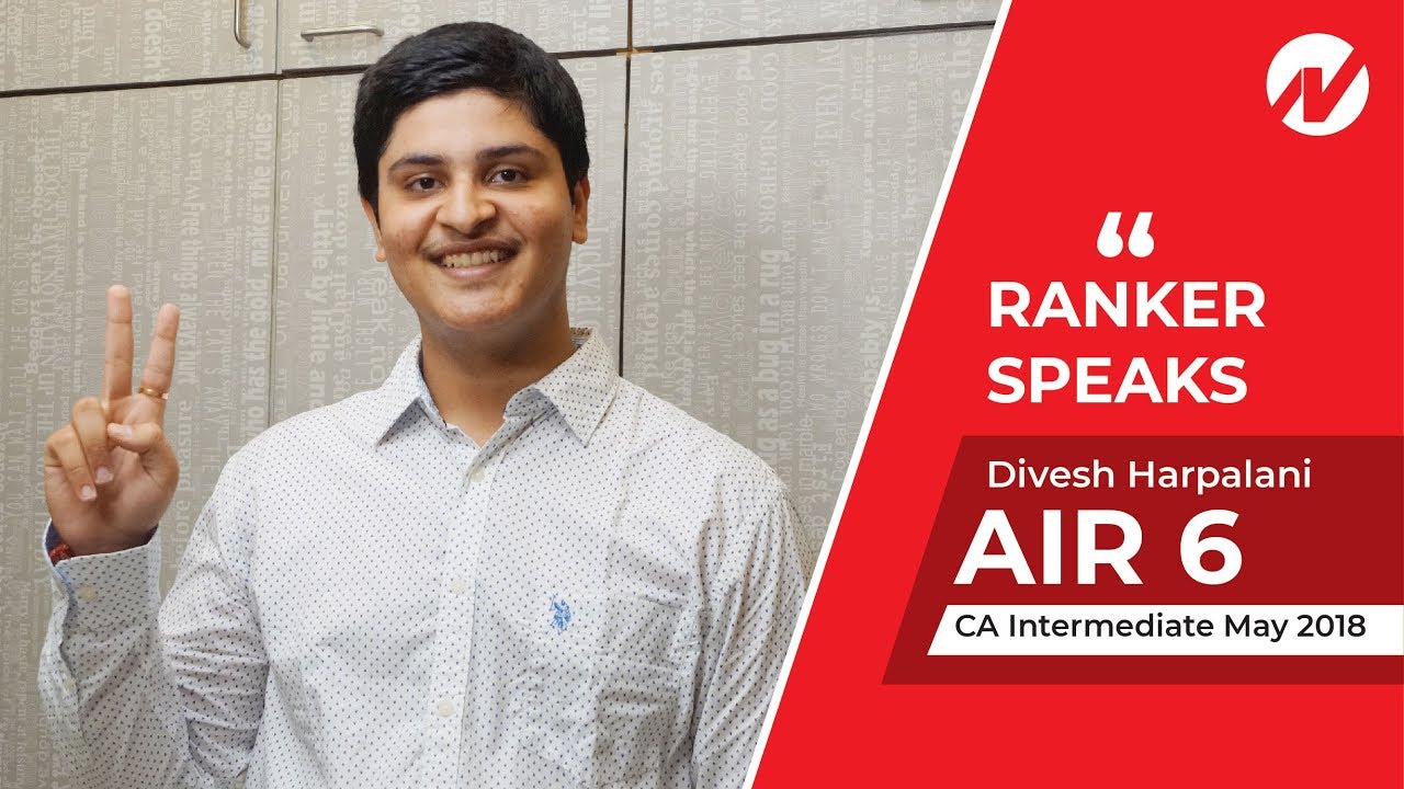 Navkar Institute: Ranker Speaks, Divesh, AIR 6, CA Intermediate May ...