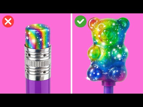 ÖĞRENCİ vs ÖĞRETMEN SANAT MEYDAN OKUMASI! 🎨✏️ Viral Okul İpuçları & Kendin Yap Malzemeleri | 123 GO!