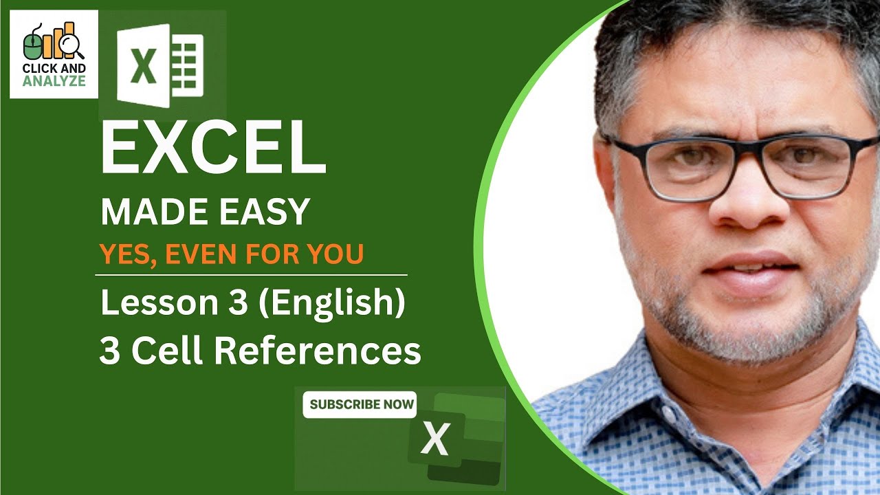 𝐄𝐱𝐜𝐞𝐥 𝐓𝐮𝐭𝐨𝐫𝐢𝐚𝐥 𝐢𝐧 𝐄𝐧𝐠𝐥𝐢𝐬𝐡 | 𝐋𝐞𝐬𝐬𝐨𝐧 𝟑 | 𝐄𝐱𝐜𝐞𝐥 𝐓𝐞𝐱𝐭 𝐅𝐮𝐧𝐜𝐭𝐢𝐨𝐧𝐬 & 𝐂𝐞𝐥𝐥 𝐑𝐞𝐟𝐞𝐫𝐞𝐧𝐜𝐞𝐬 𝐄𝐱𝐩𝐥𝐚𝐢𝐧𝐞𝐝 - YouTube