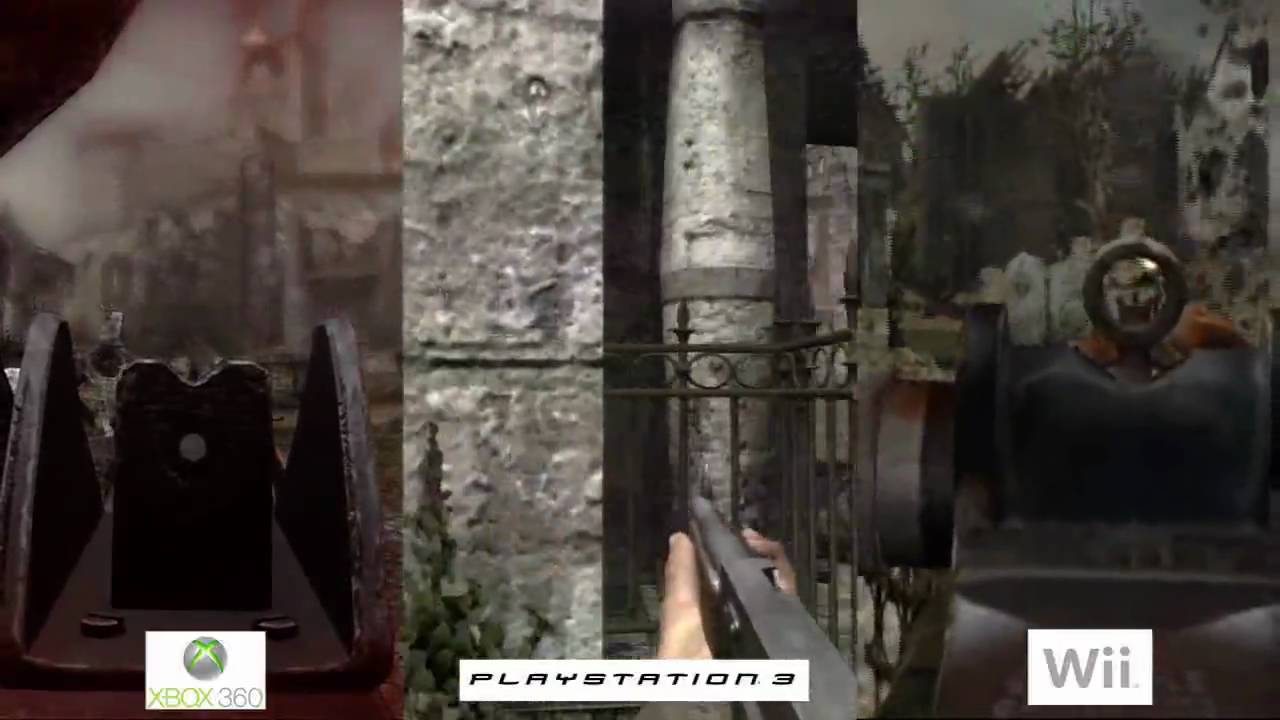 call of duty 3 xbox 360 vs ps3 vs wii comparison hd - YouTube