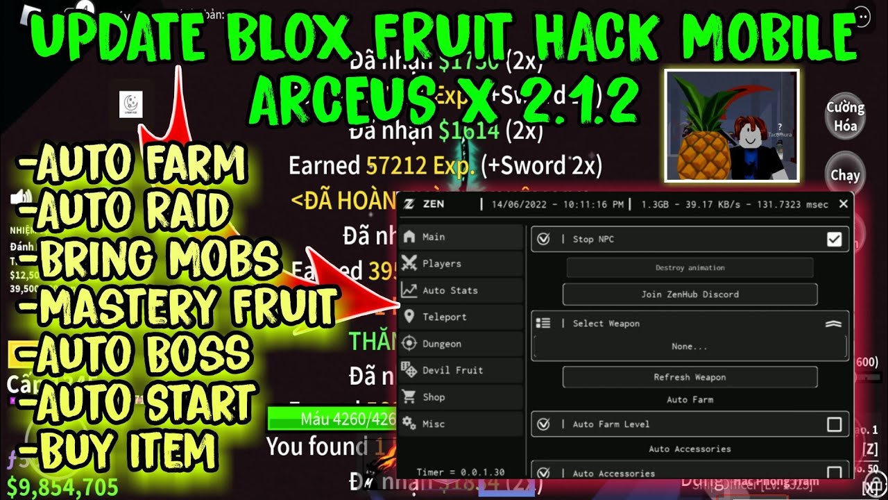 [ROBLOX] HACK BLOX FRUIT TRÊN ĐIỆN THOẠI (UPDATE 17.2 BLOX FRUIT HACK ...