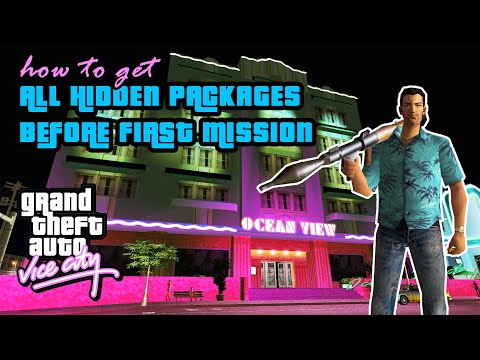 How to find all packages in GTA Vice City before the first mission! GTA VC Hidden Package Guide 100%