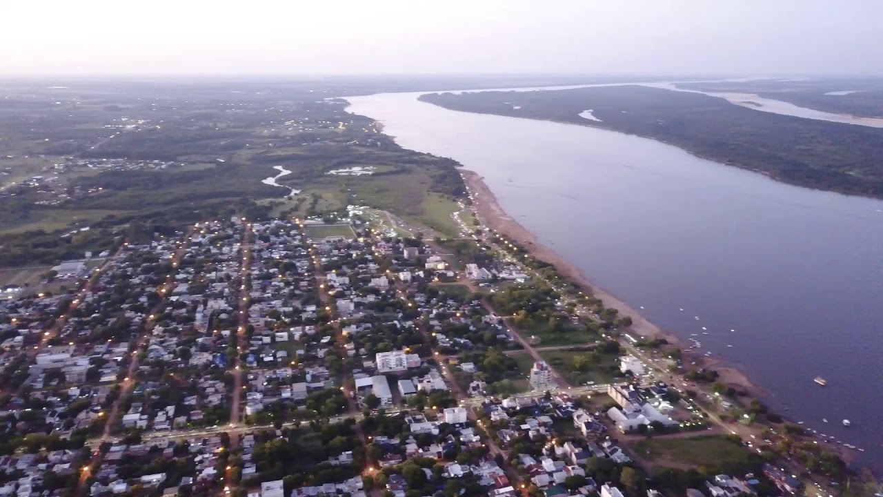 Colon Entre Rios 2020, Vista Aerea en el atardecer. - YouTube