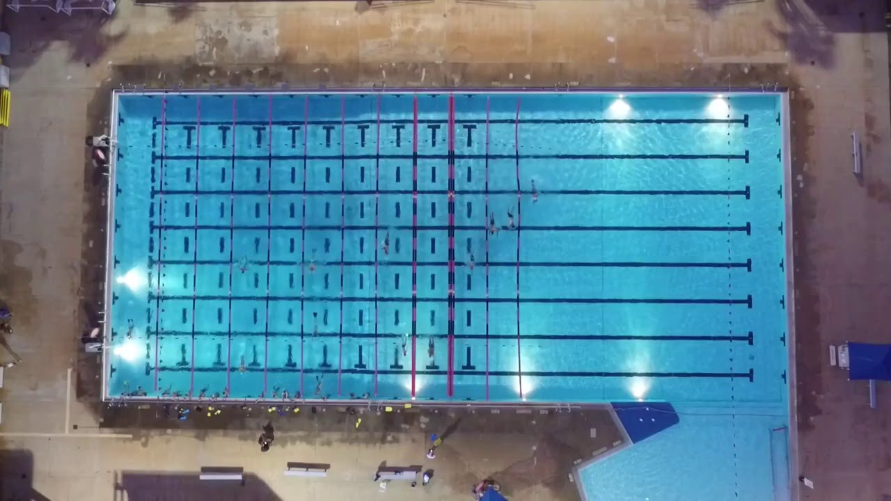 Drone Shot of Lahaina Aquatic Center and Lahaina Skate Park - Maui ...