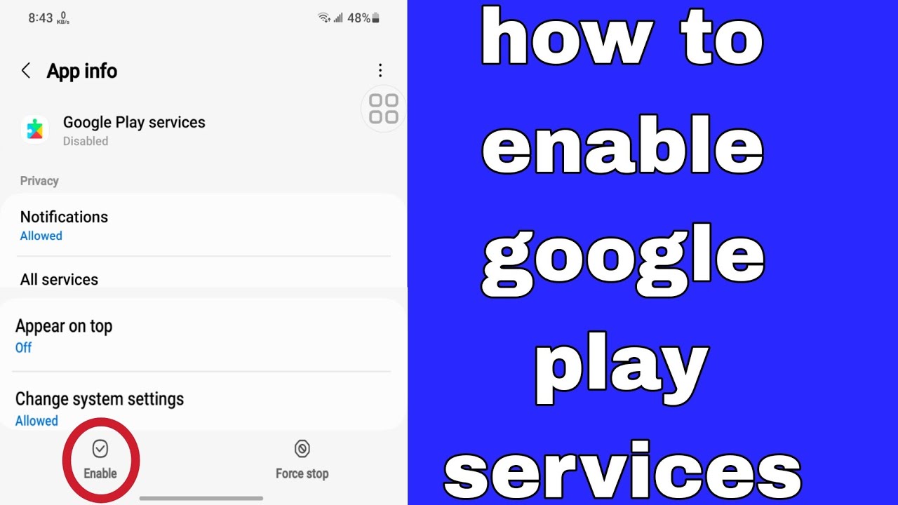 how to enable google play services | enable google play services ...