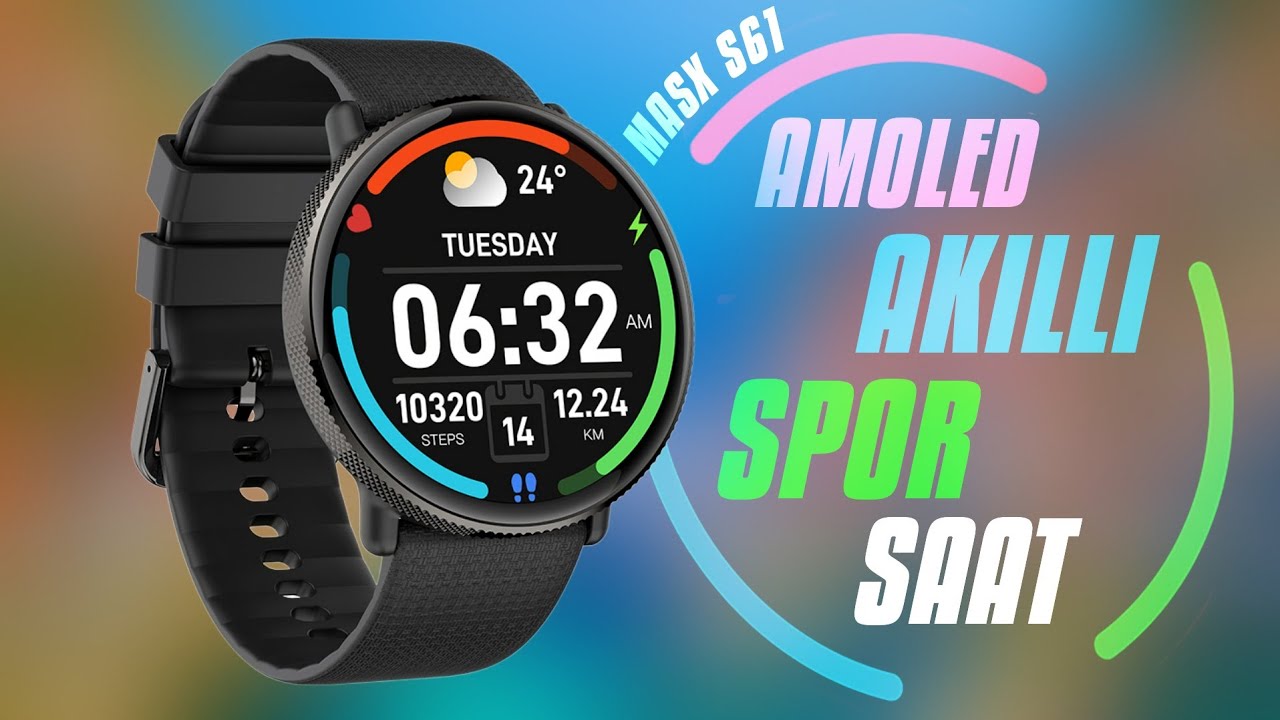 UYGUN FİYATLI AMOLED EKRAN AKILLI SPOR SAAT / Masx S61 Akıllı Saat ...