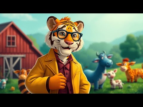 TIGER TEACHER (EPISODE 3) OLD MCTIGER'S FARM | KIDS CARTOON SERIES | KIDS NURSERY SONG | TODDLER