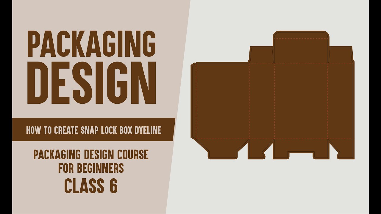 Packaging Design Course - How to create Snap Bottom Dyeline | Packaging ...