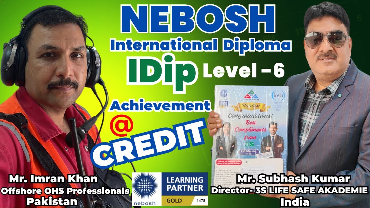 NEBOSH International Diploma achievement by Mr. Imran Khan, Pakistan ...