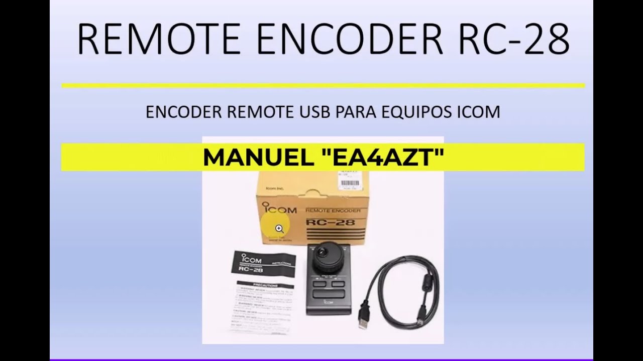 ICOM Remote encoder rc-28 - YouTube